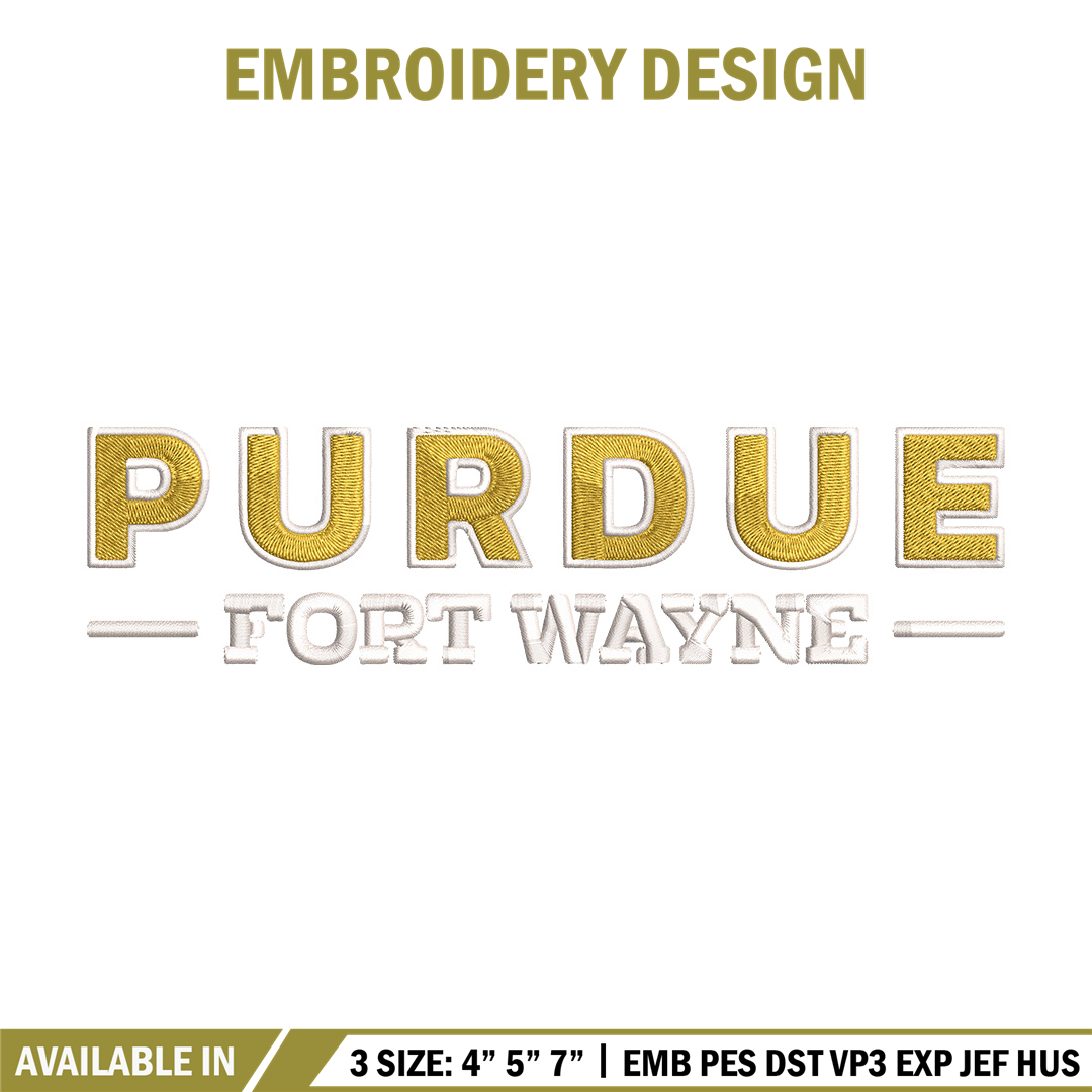 Purdue University logo embroidery design, NCAA embroidery, E | Inspire ...