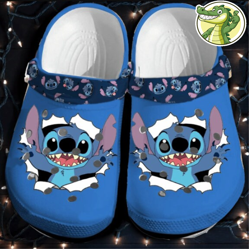 Customized Cute Stitch Crocs Shoes, Crocs Clog Custom | Inspire Uplift
