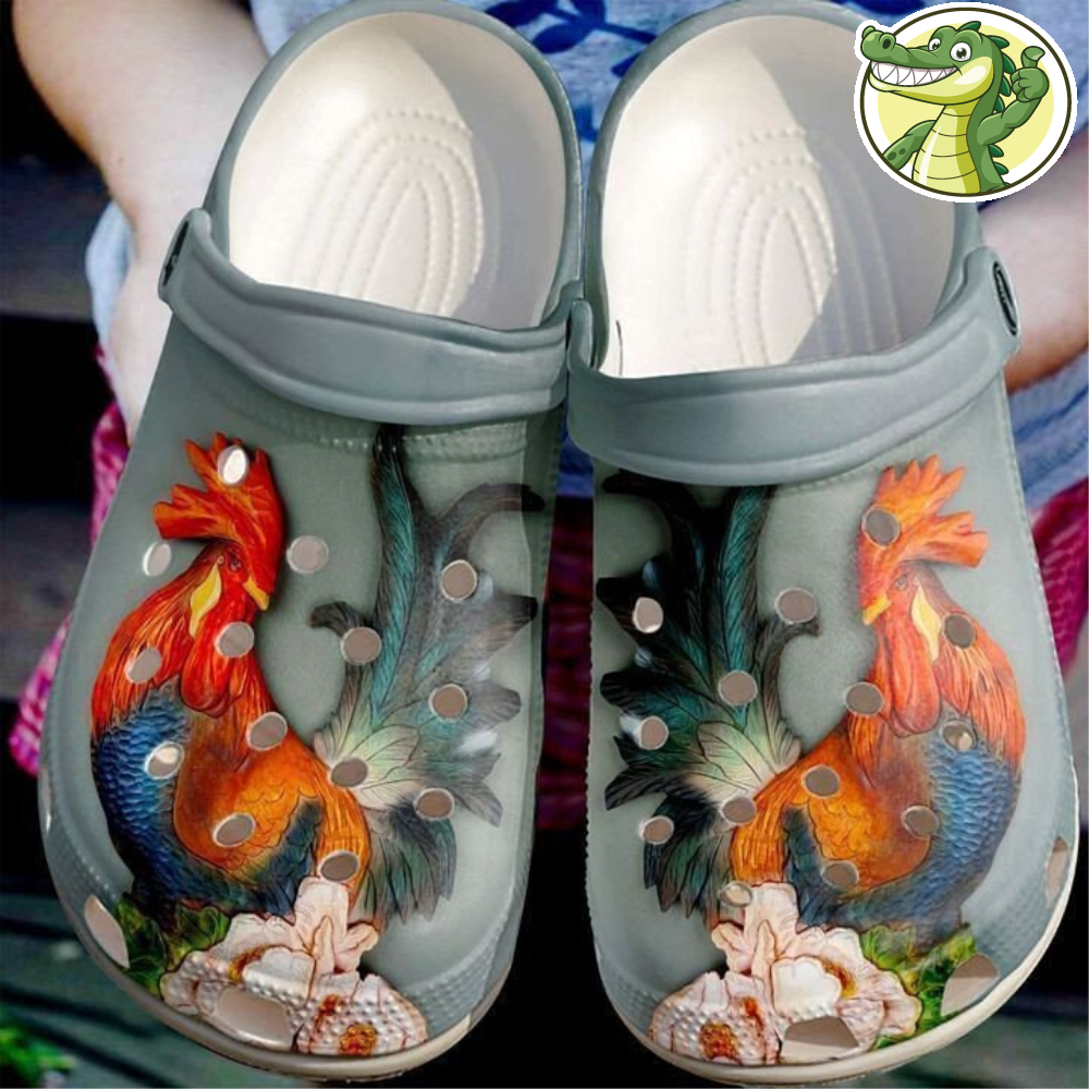 Personalized Name Farmer Rooster Clog, Crocs Clog Custom | Inspire Uplift