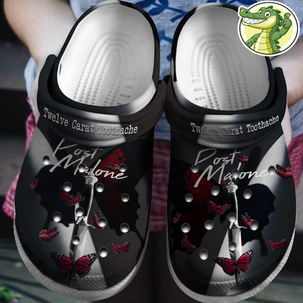 Post Malone Sandals, Post Malone Summer Shoes, Crocs Clog Cu | Inspire ...