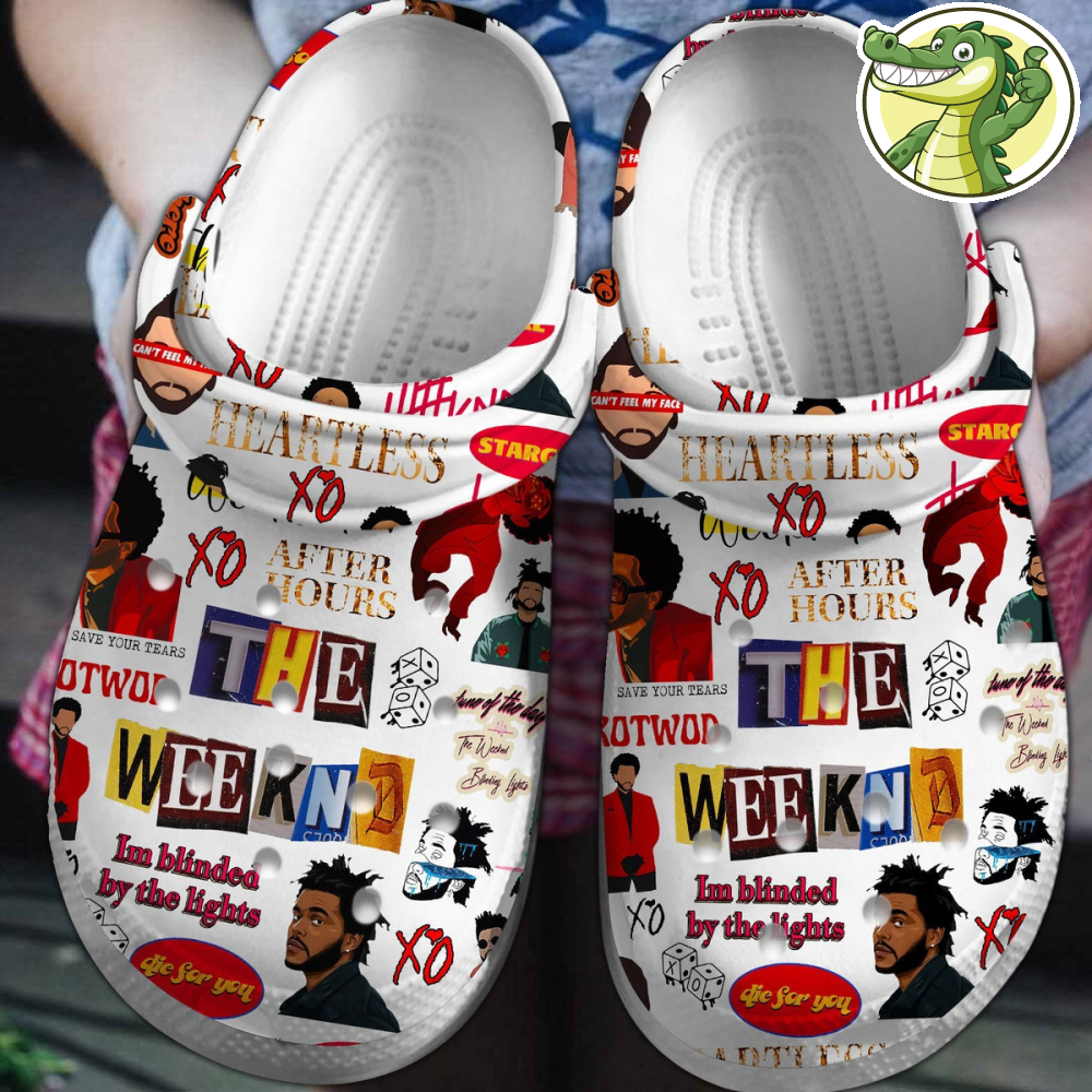 The Weeknd Slippers, Custom The Weeknd Sandals, Crocs Clog C | Inspire ...