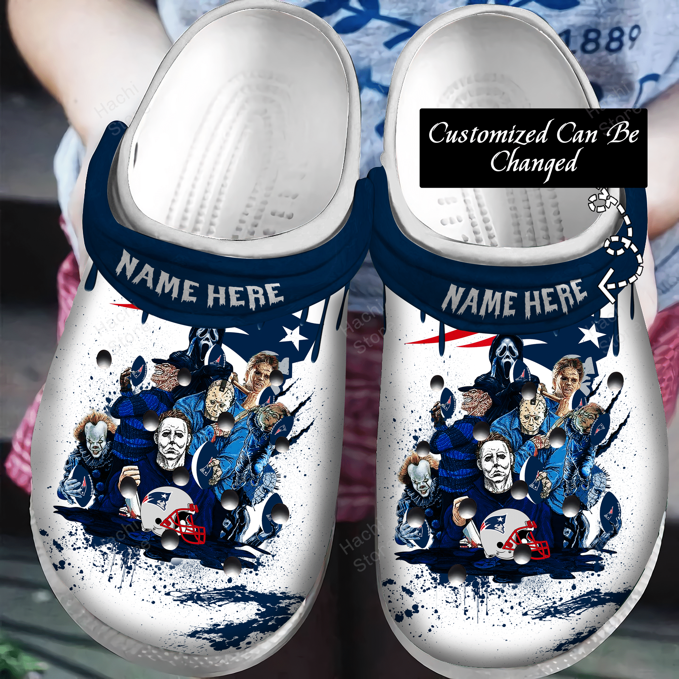 Personalized Football Crocs - Horror Movie Characters N.Patr | Inspire ...
