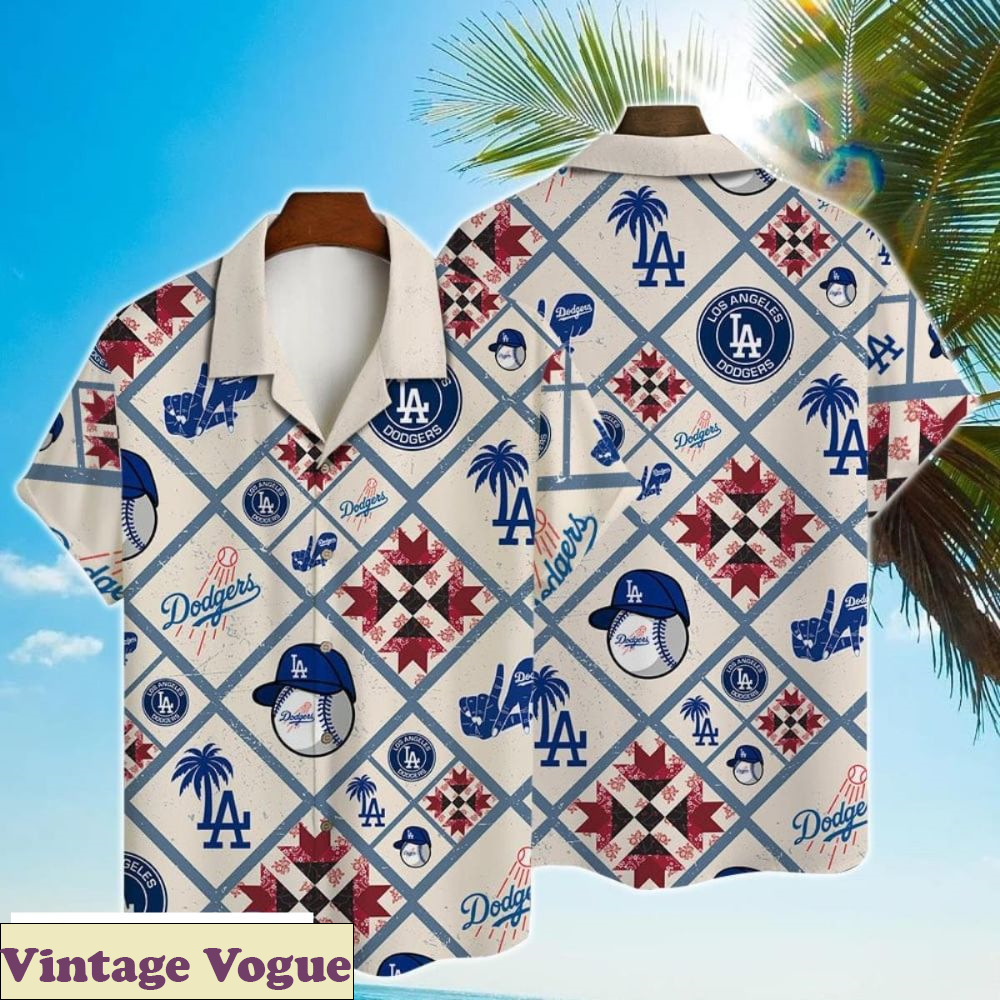 Summer LA Dodgers Aloha Shirt For Men Women - Inspire Uplift