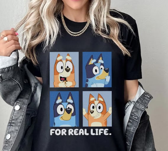 For A Real Life Bluey Shirt, Bluey and Bingo Shirt, Bluey Fr | Inspire ...