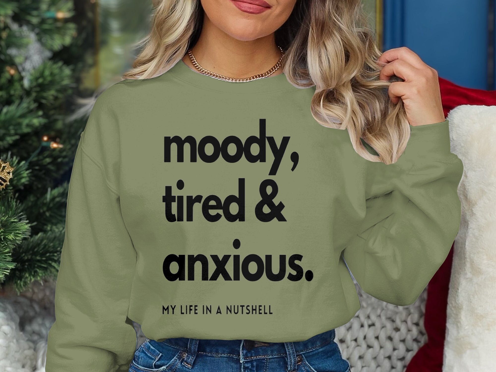 Moody, Tired & Anxious My Life In A Nutshell Shirt, Anxiety | Inspire ...