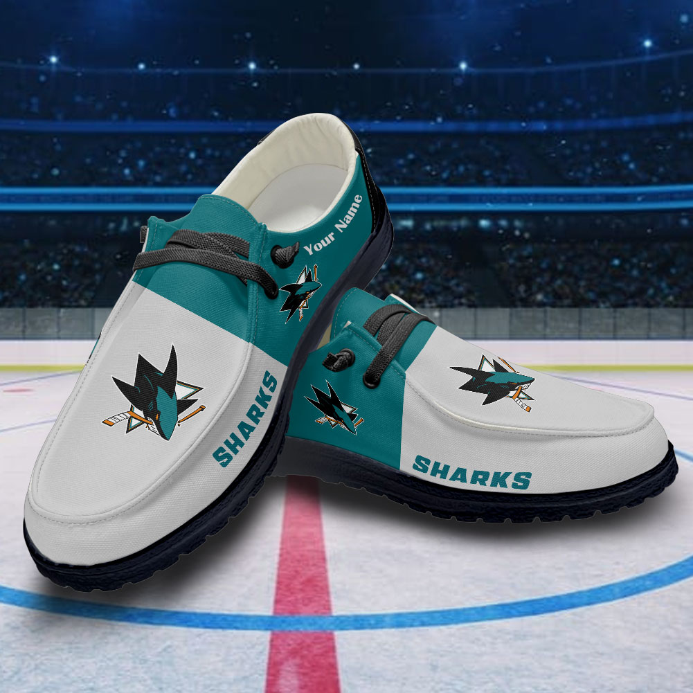 San Jose Sharks Loafer Shoes, Customize Your Name San Jose S | Inspire ...