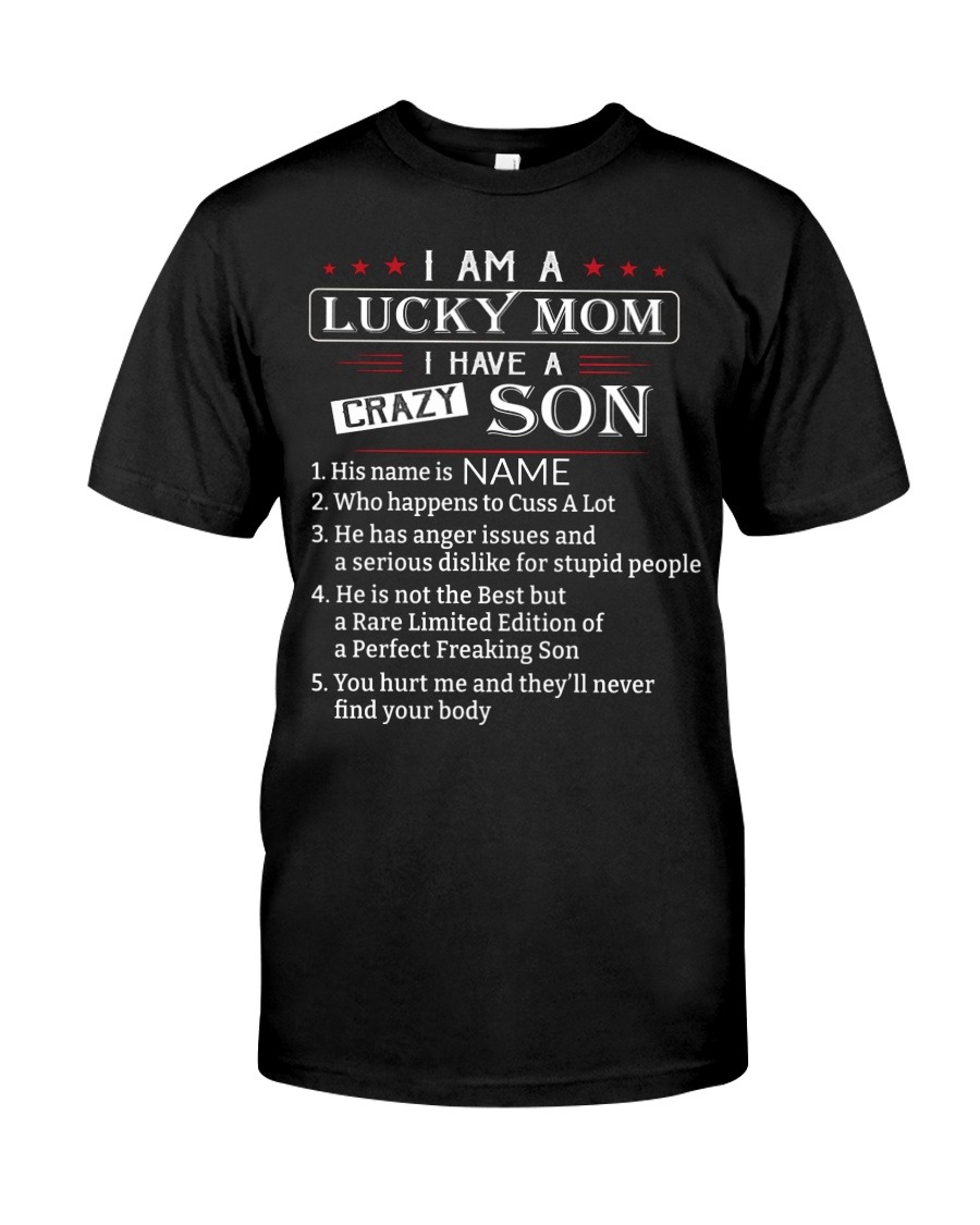 I Am A Lucky Mom shirt, Mom Shirt, Mother's day shirt. Gift | Inspire ...