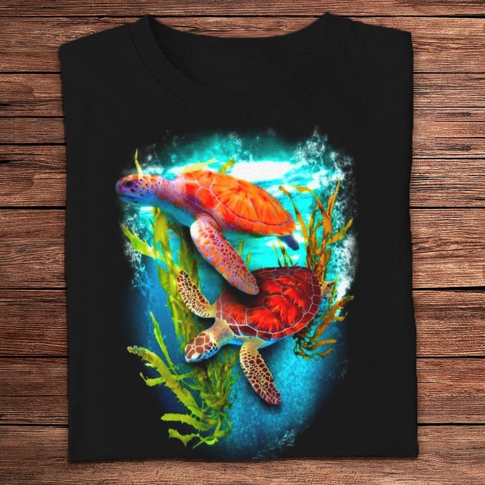 Couple Sea Turtle Shirts, Turtle Beach Shirt, Turtle Shirt | Inspire Uplift