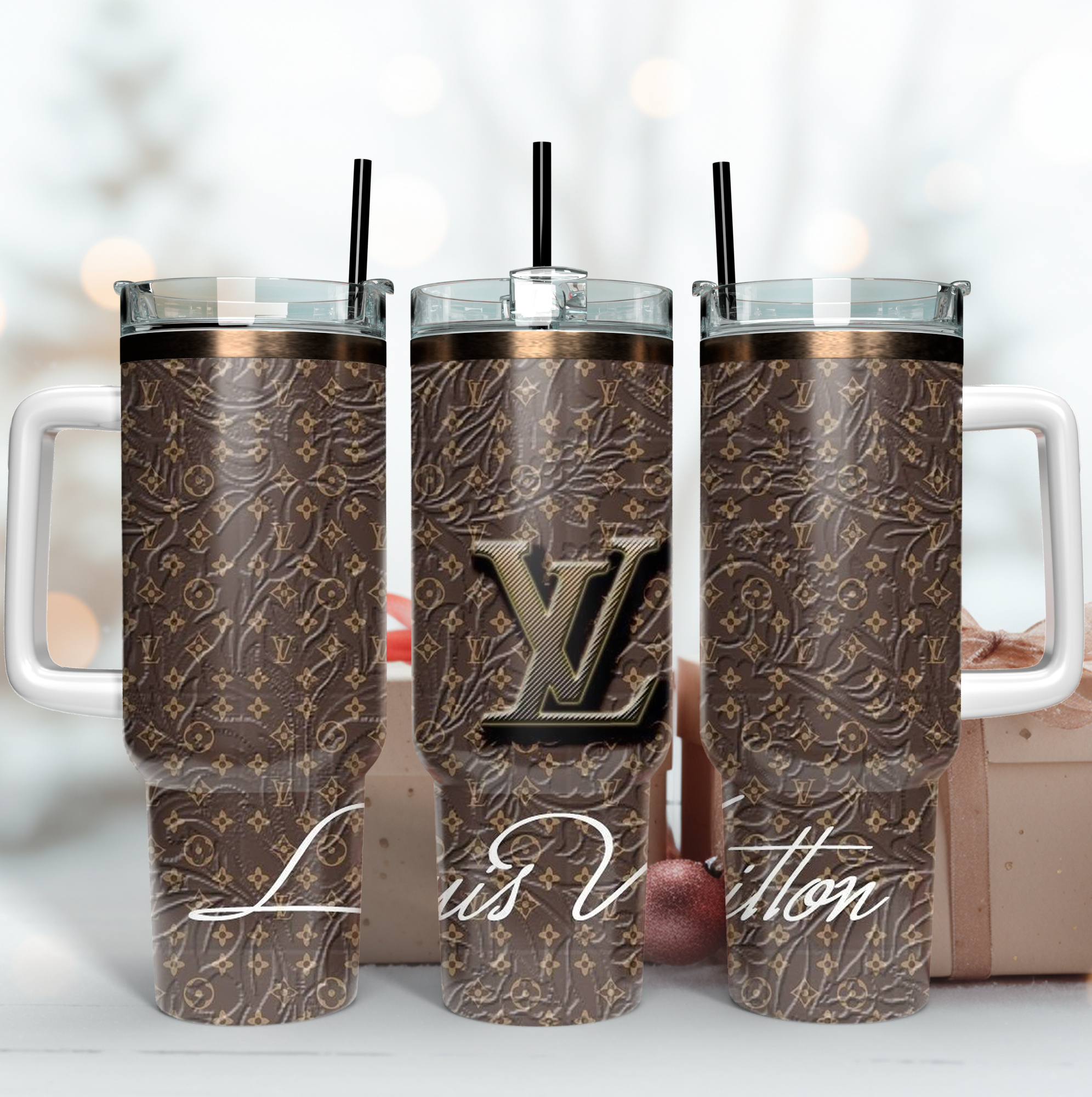 Louis Vuitton Logo Tumbler Wrap - Inspire Uplift