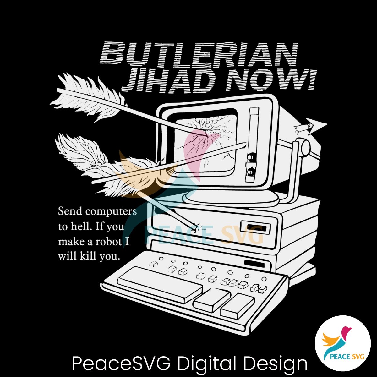 Retro Butlerian Jihad Now Dune SVG | Inspire Uplift