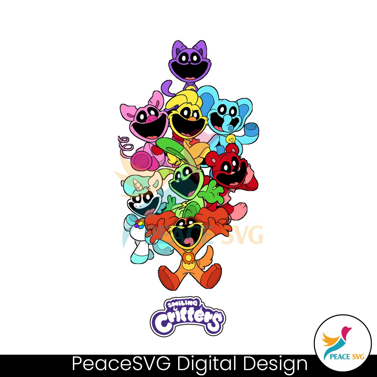 Smiling Critters Poppy Playtime Character PNG | Inspire Uplift