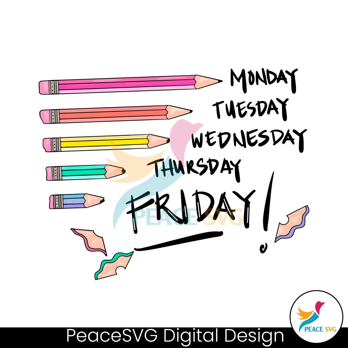 Monday Tuesday Days Of The Week Teacher PNG - Inspire Uplift