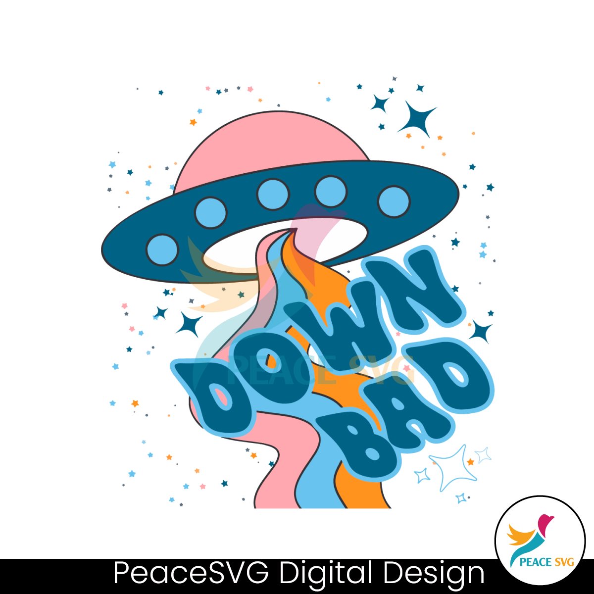 Down Bad UFO The Tortured Poets Department SVG - Inspire Uplift