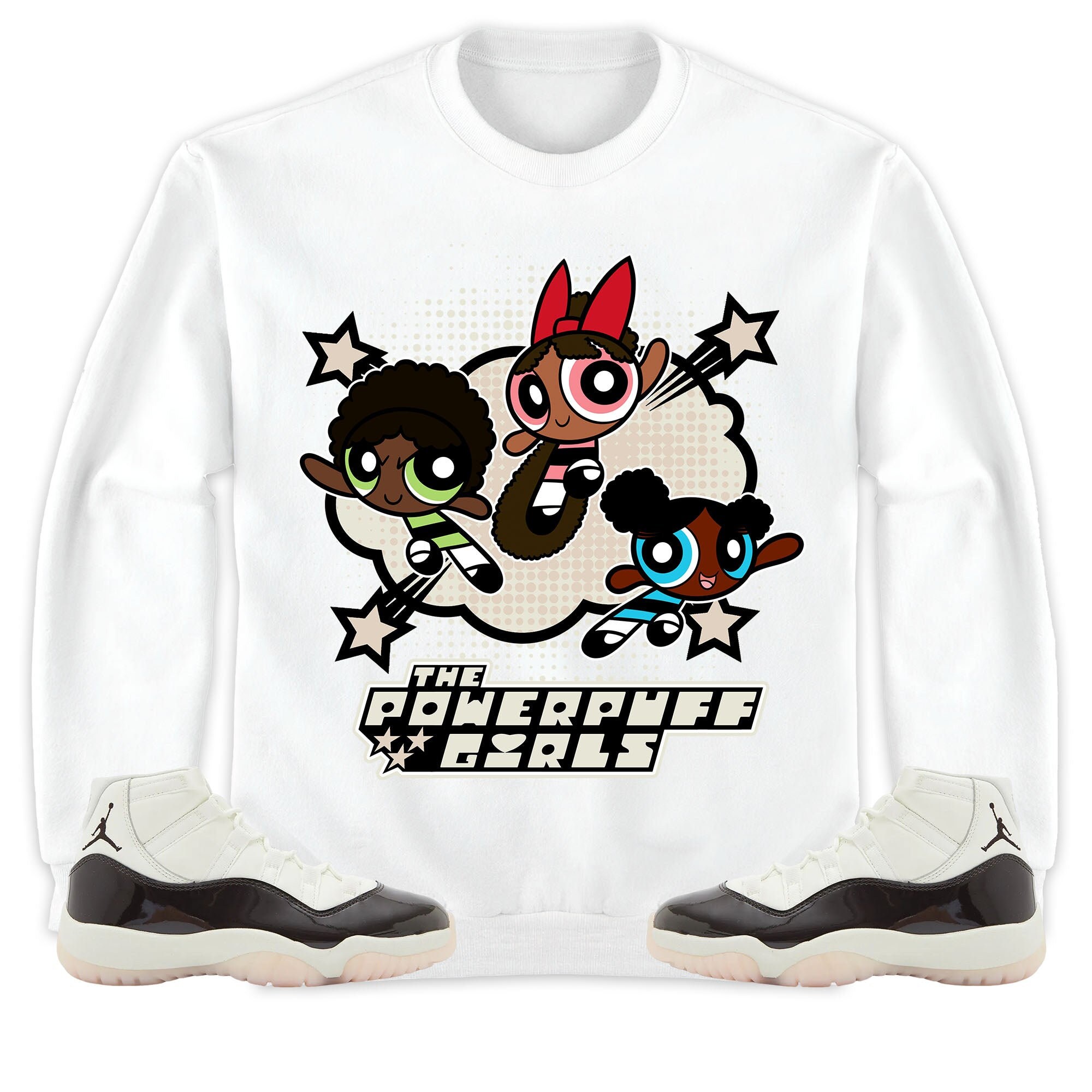 Black Powerpuff Girls Unisex Sweatshirt Jordan 11 Neapolitan - Inspire ...
