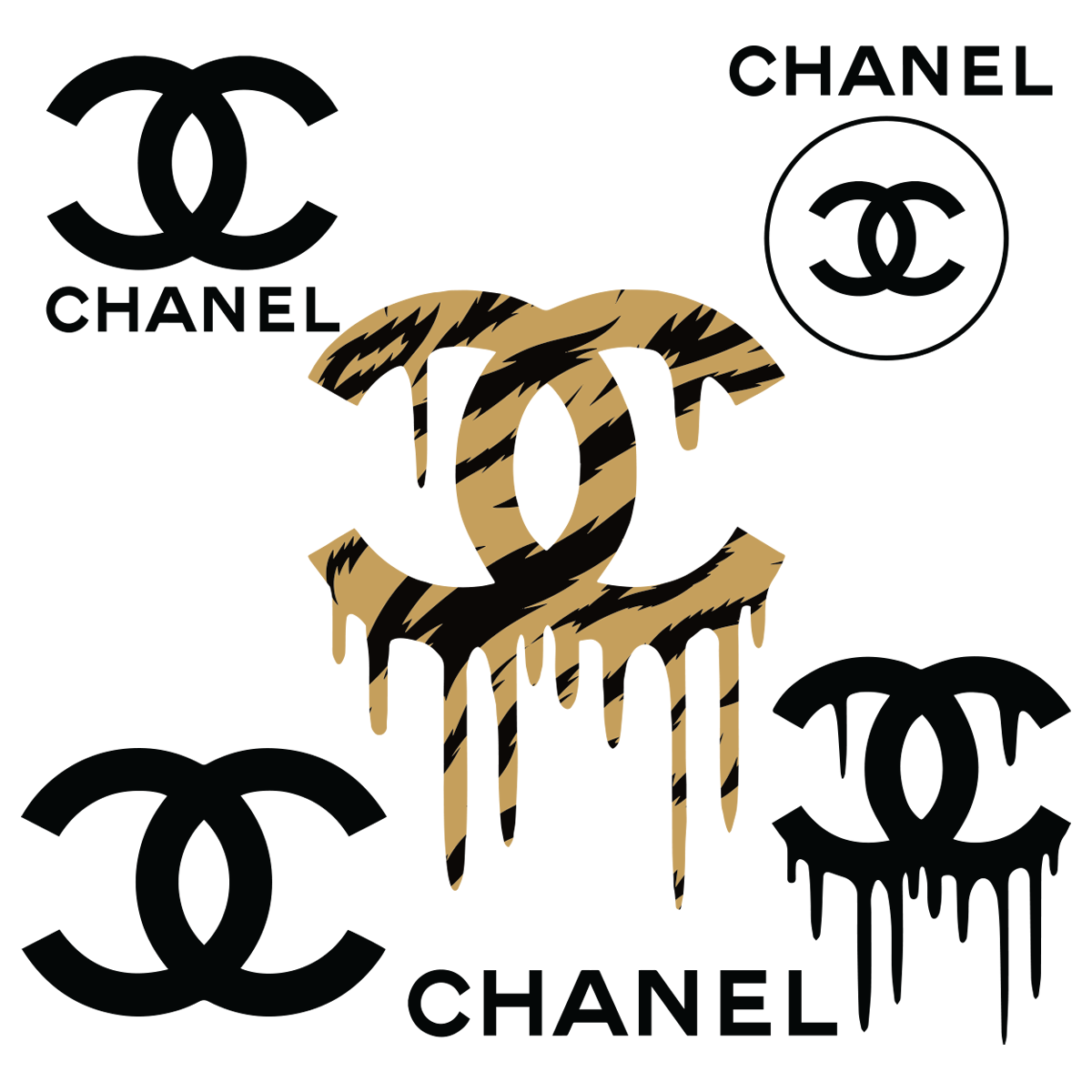 Chanel Bundle Logos Svg, Brand Logo Svg - Inspire Uplift