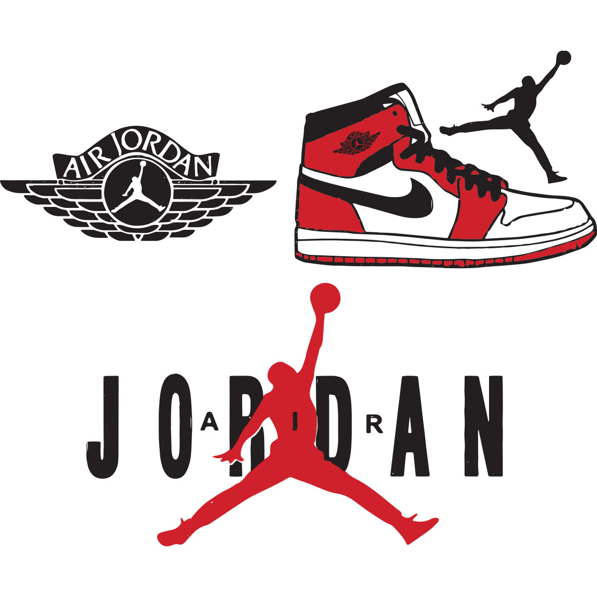Air Jordan Logo Svg, Luxury Brand Logo Svg - Inspire Uplift
