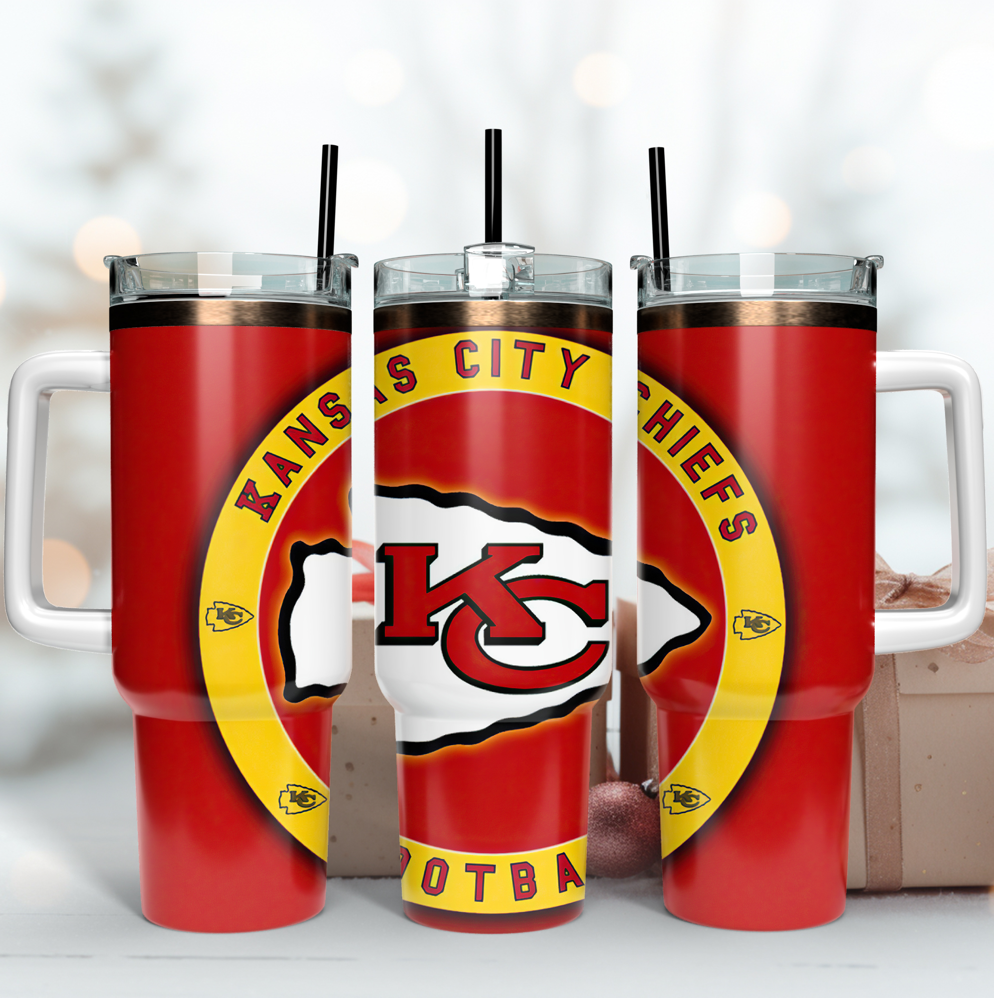 Kansas City Chiefs 40Oz Tumbler Wrap, Football Team Tumbler | Inspire ...