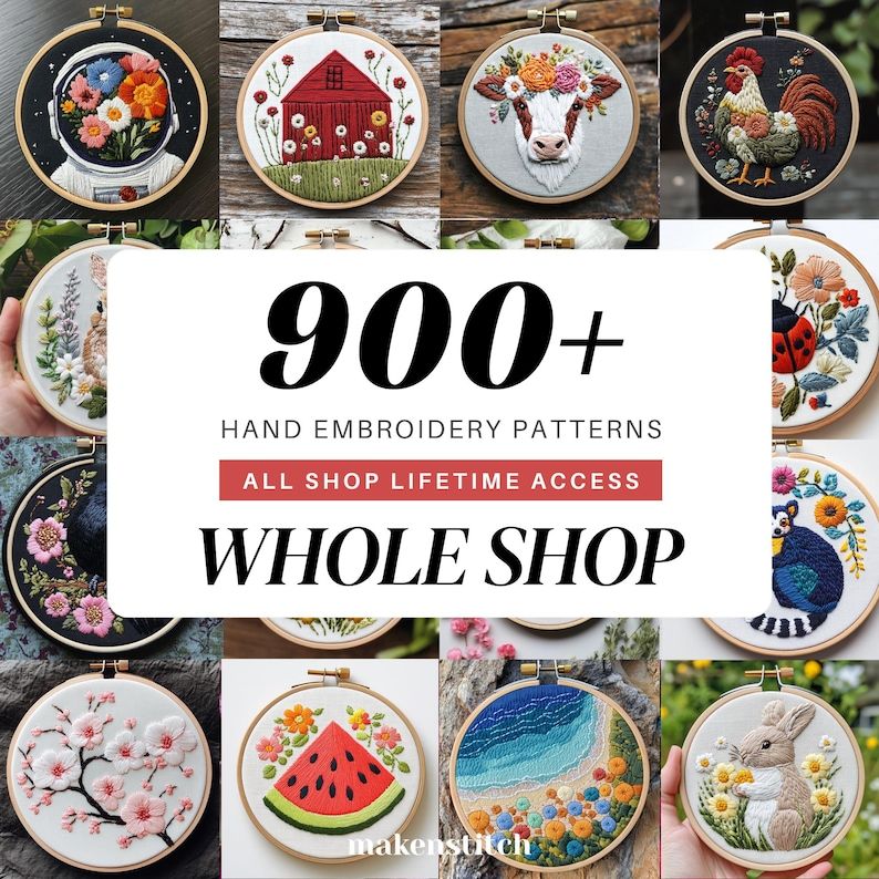 Modern Hand Embroidery Patterns | Inspire Uplift