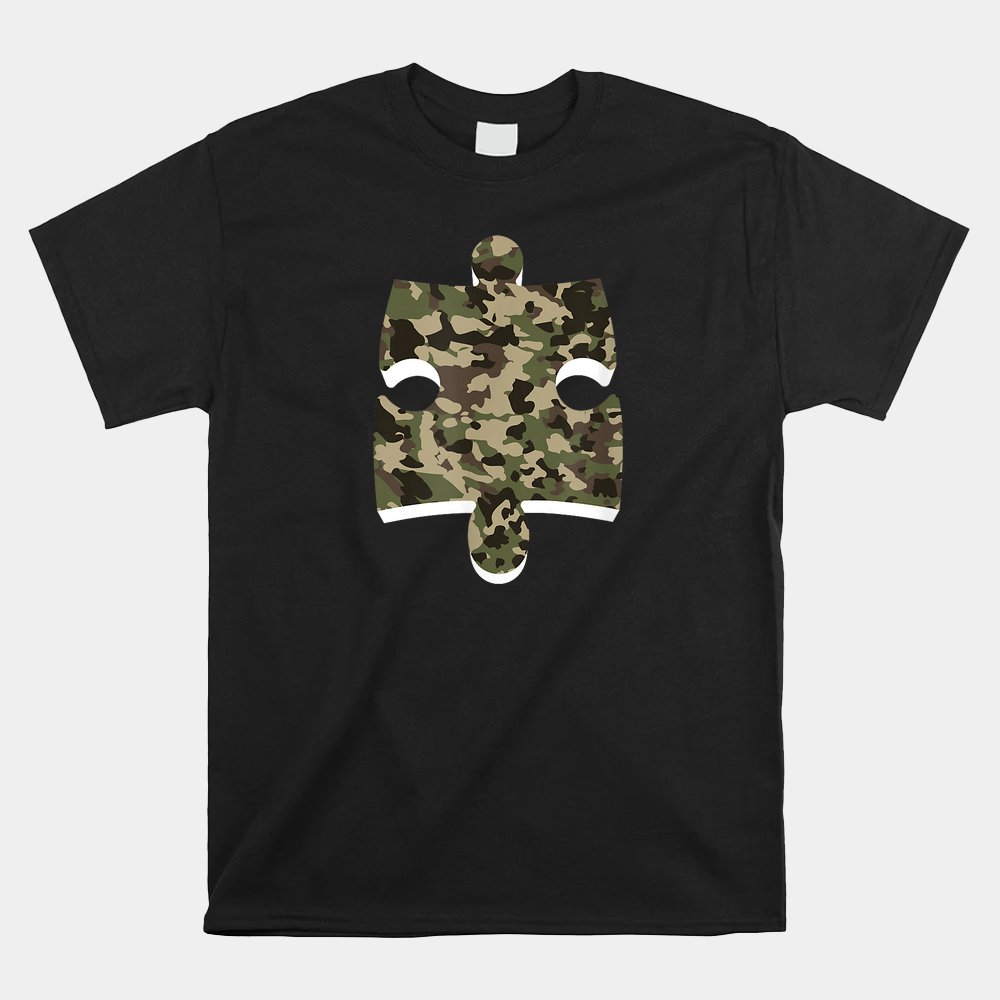 Autism Awareness Puzzle Piece Camoflauge Military Tactical S | Inspire ...