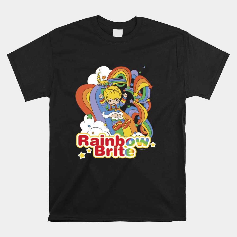 Rainbow Brite Wisp Sliding Down Rainbows Portrait Shirt | Inspire Uplift