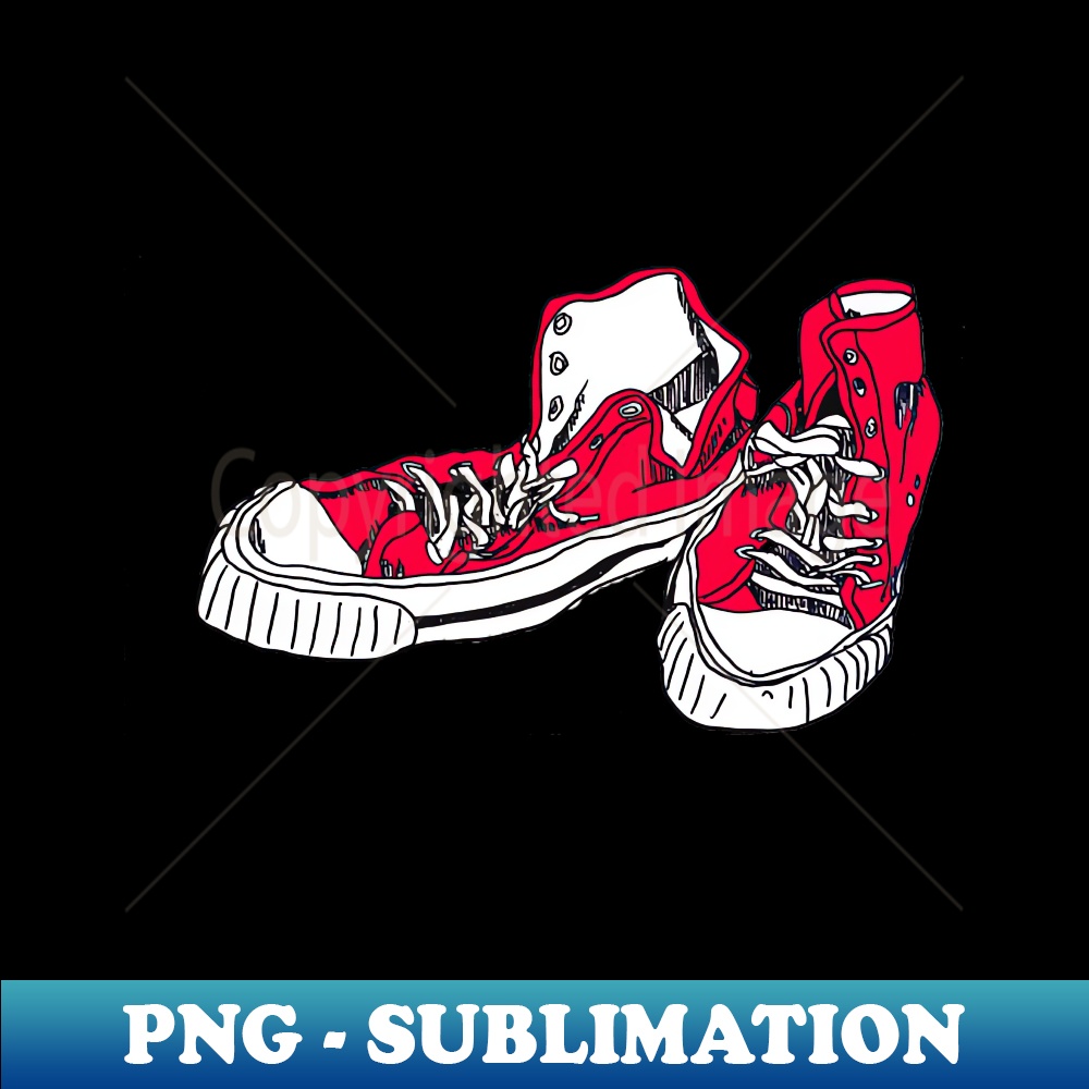 RED CONVERSE HIGH TOPS - Signature Sublimation PNG File - Bo | Inspire ...