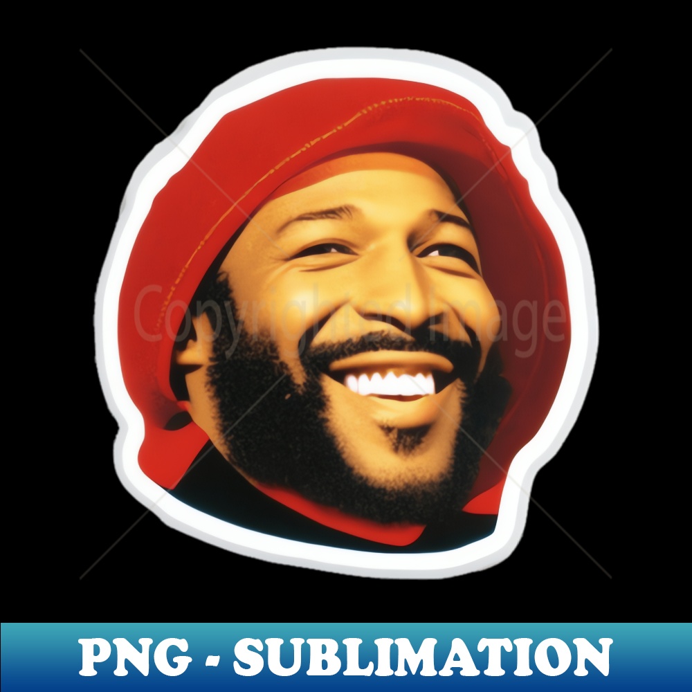 marvin gaye with red knit hat - Premium PNG Sublimation File | Inspire ...