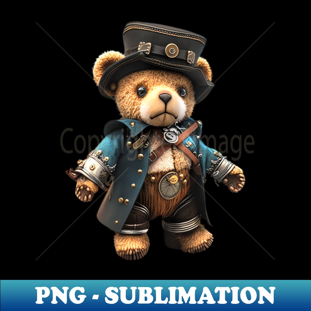 Teddy Bear Steampunk Pirate with cute Tophat and Overcoat - | Inspire ...