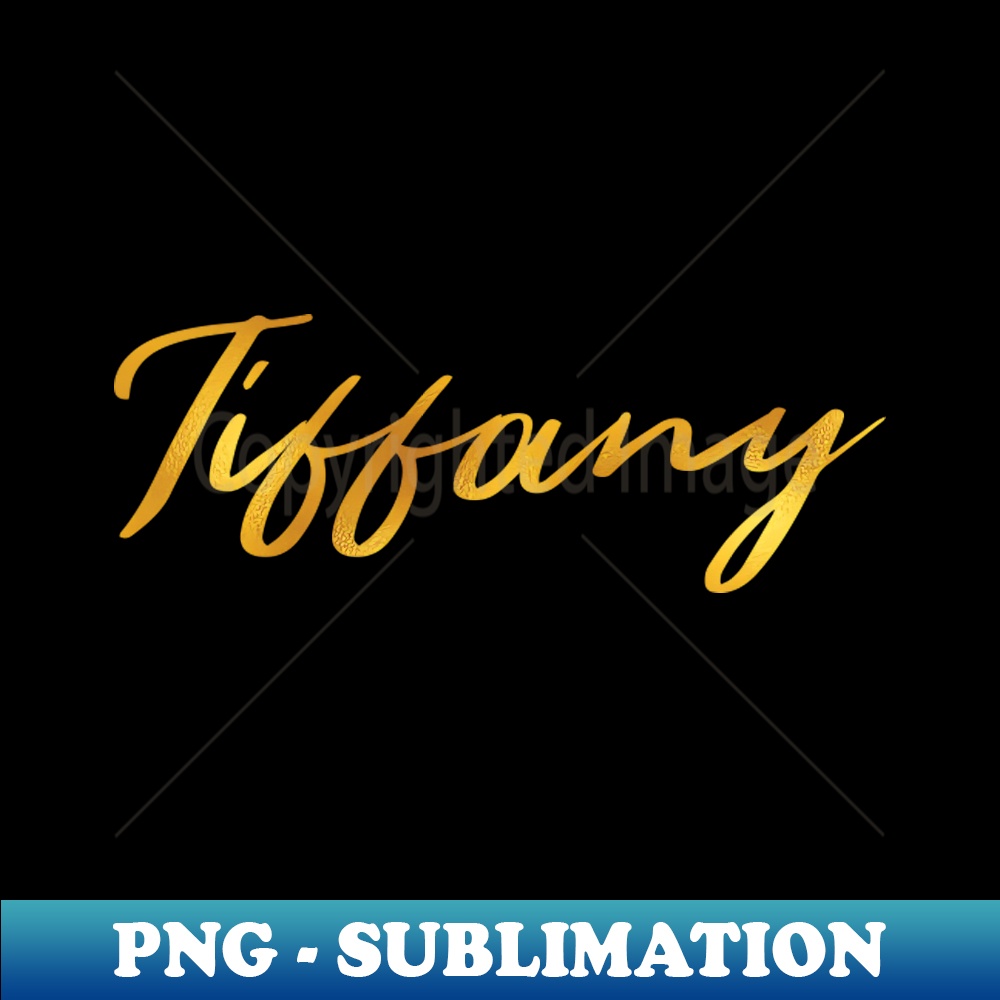 Tiffany Name Hand Lettering in Faux Gold Letters - Vintage S | Inspire ...