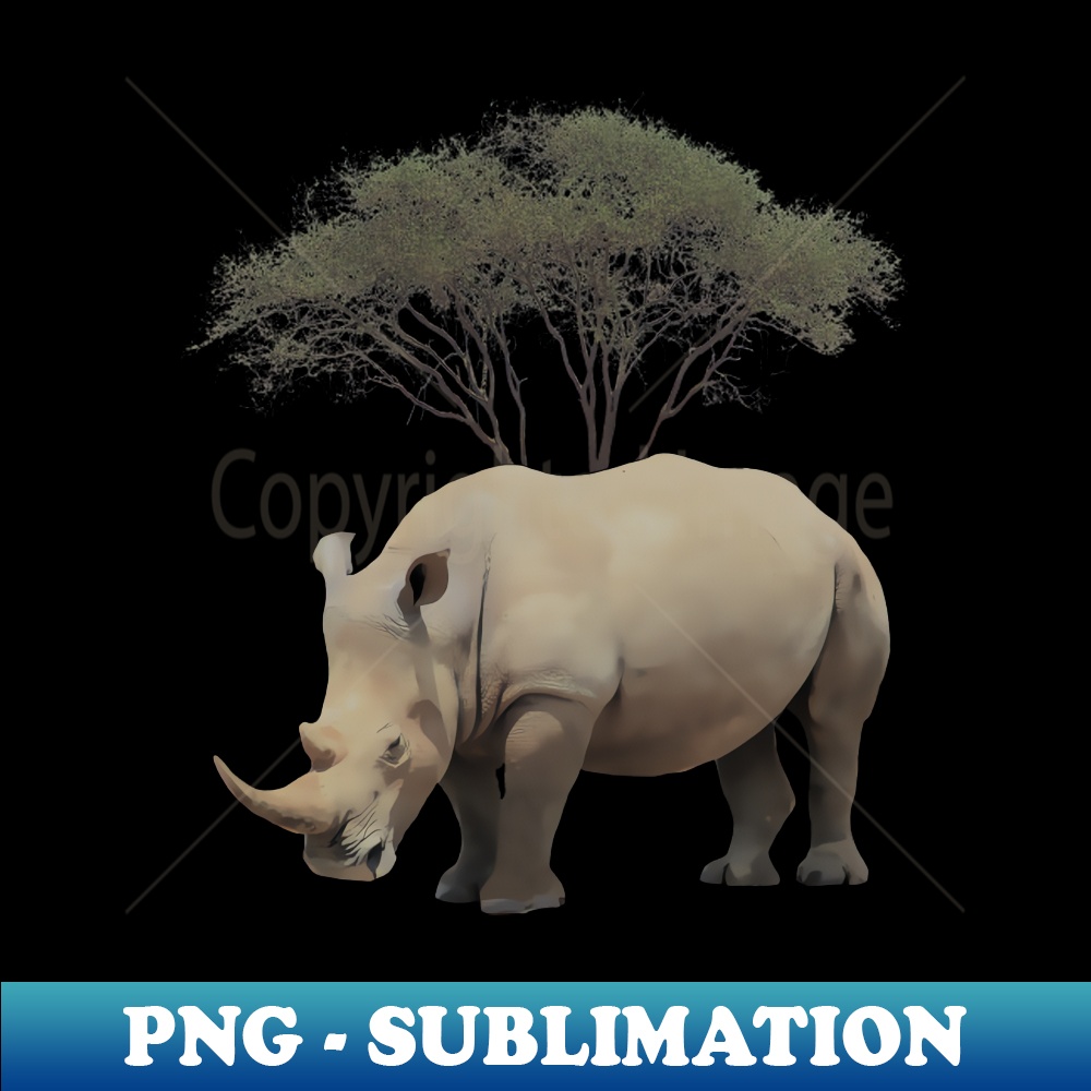 Rhino with tree in Africa - Wildlife - Signature Sublimation - Inspire ...