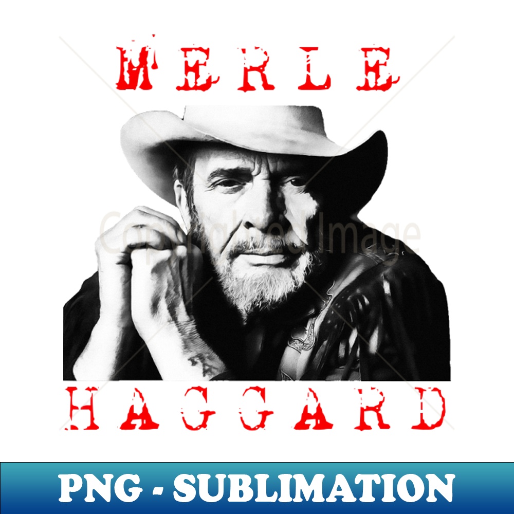 merle haggard visual art - Exclusive PNG Sublimation Downloa | Inspire ...