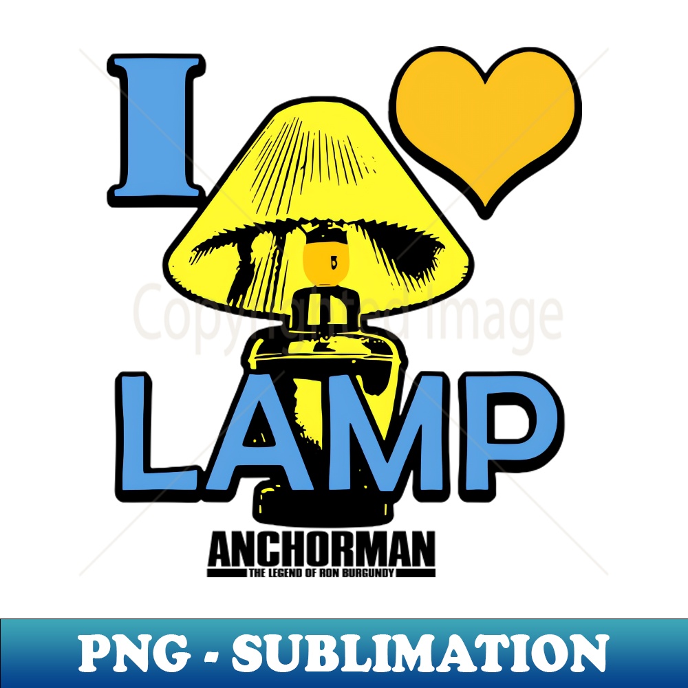 Anchorman I Love Lamp Bright Logo - Premium Sublimation Digi | Inspire ...