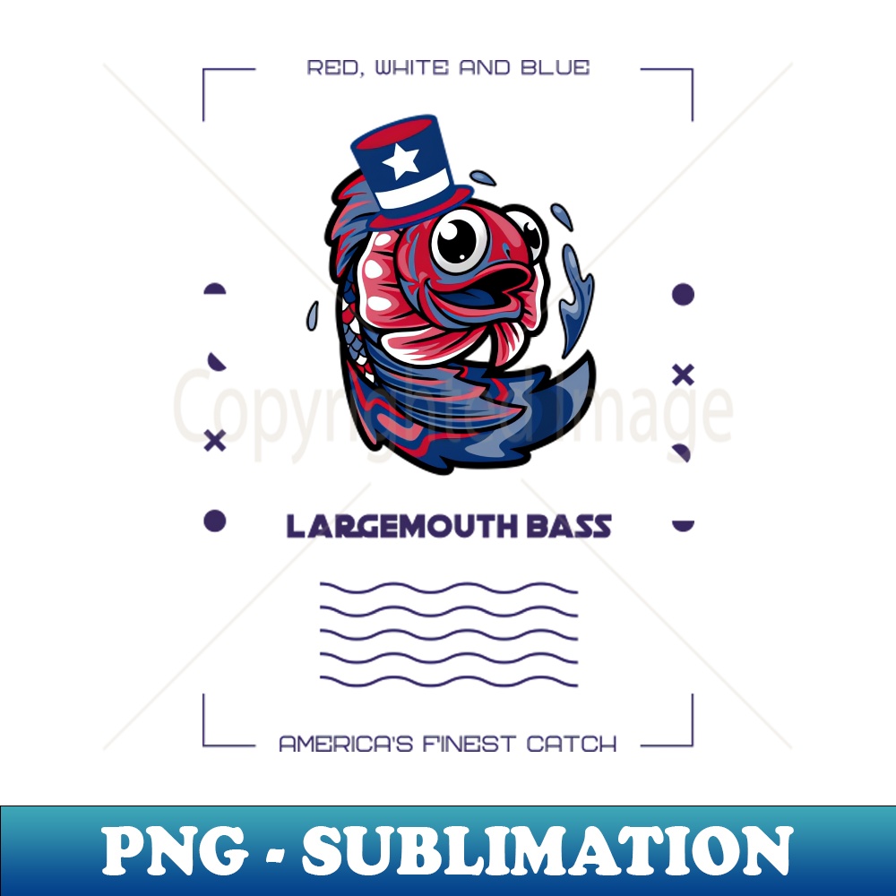 Largemouth Bass and the Red White and Blue Americas Finest C | Inspire ...
