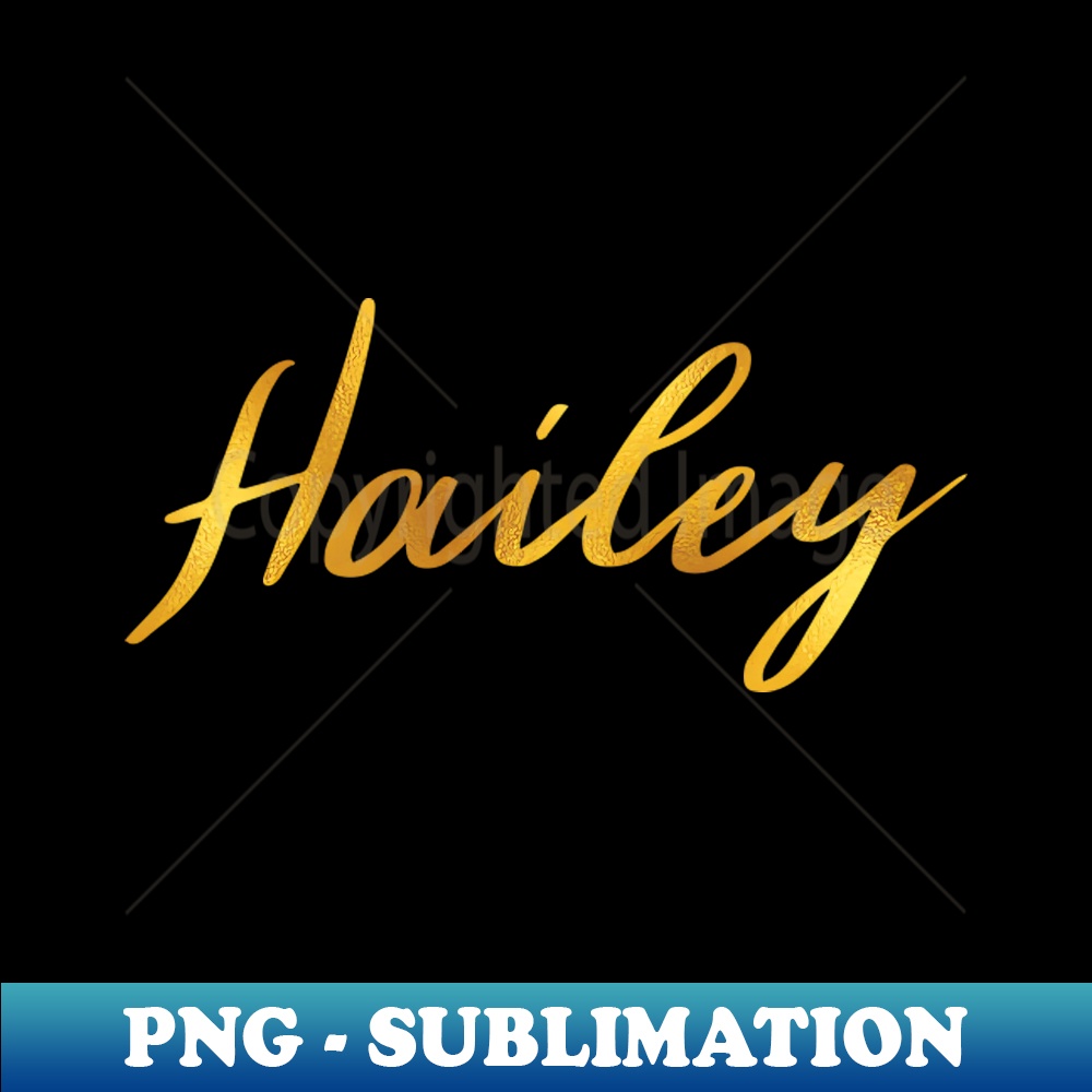 Hailey Name Hand Lettering in Faux Gold Letters - Vintage Su | Inspire ...