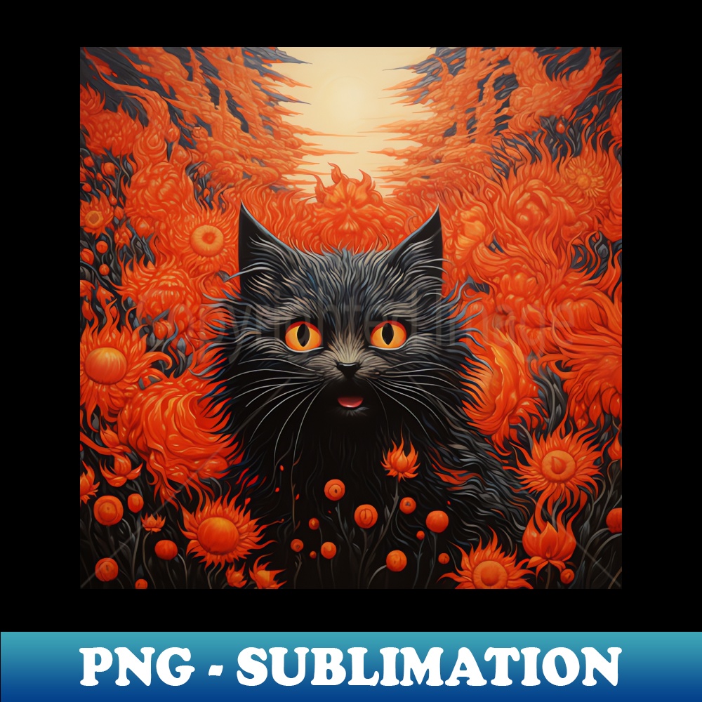 Louis Wain Schizophrenia Cat Painting For Cat Lovers-Cat - S | Inspire ...