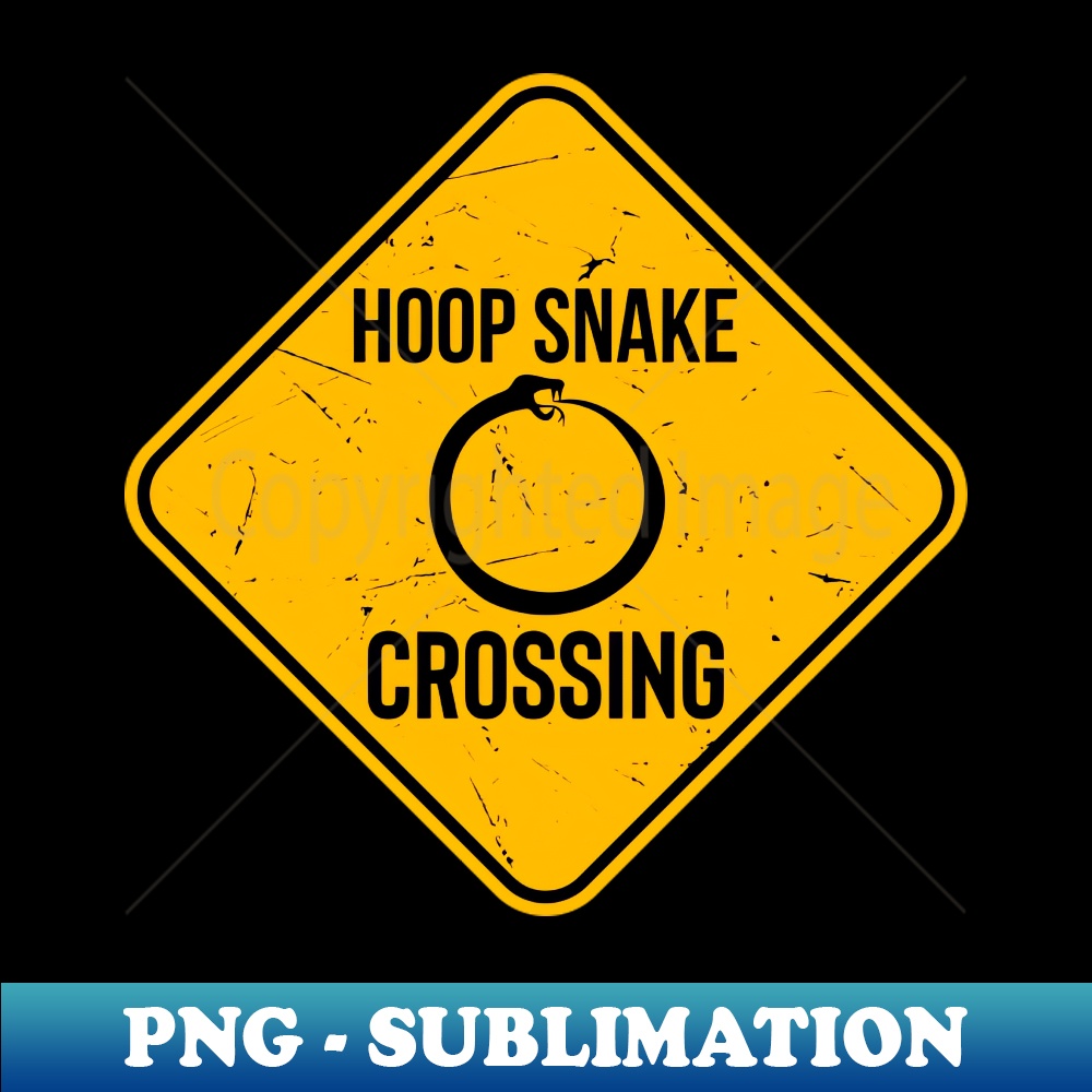 Funny Warning Sign Hoop Snake Crossing Mythical Hoop Snake - | Inspire ...