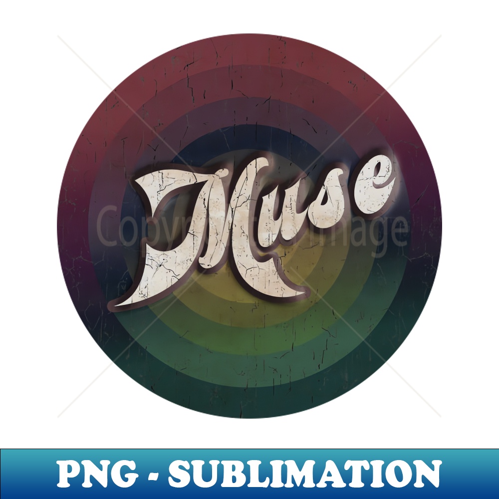 retro vintage circle Muse - Exclusive Sublimation Digital Fi | Inspire ...