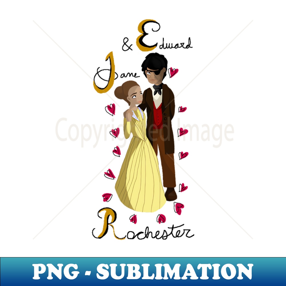 Jane Eyre and Edward Rochester - PNG Transparent Sublimation | Inspire ...