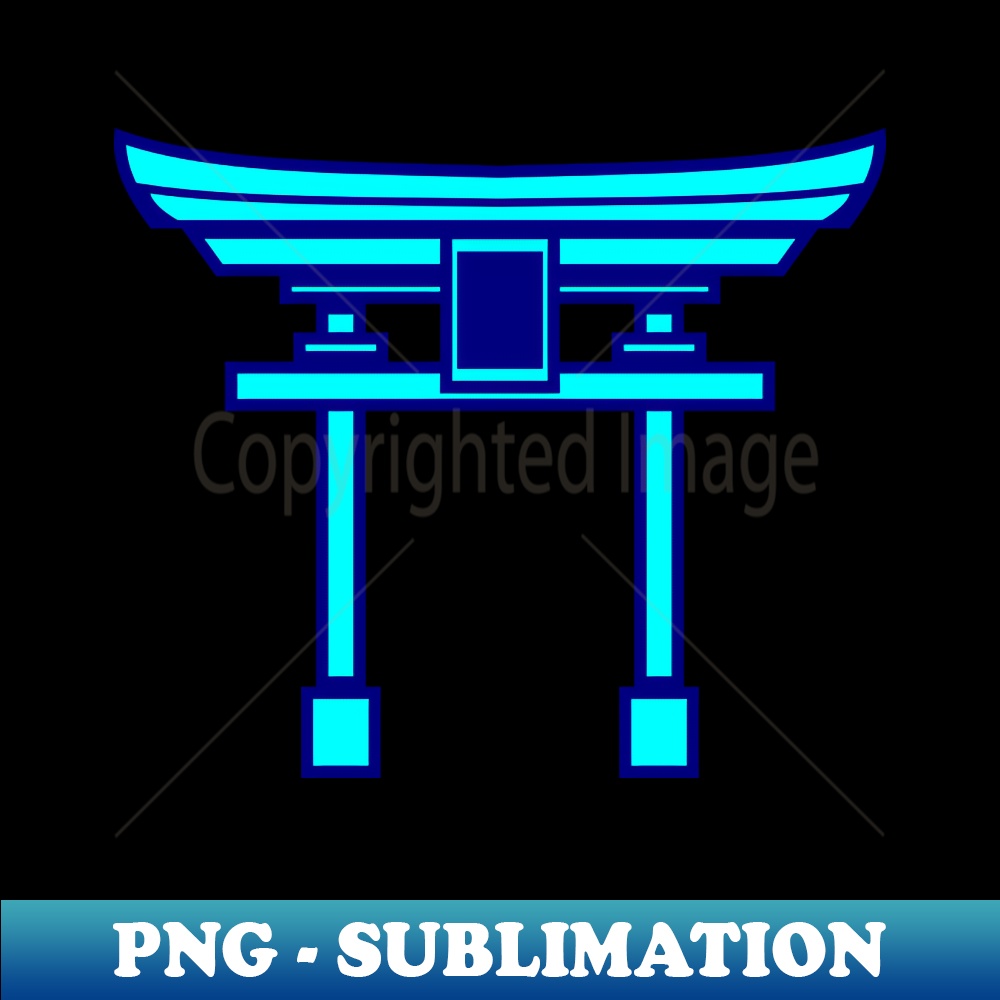 Torii gate aqua blue - Signature Sublimation PNG File - Brin | Inspire ...
