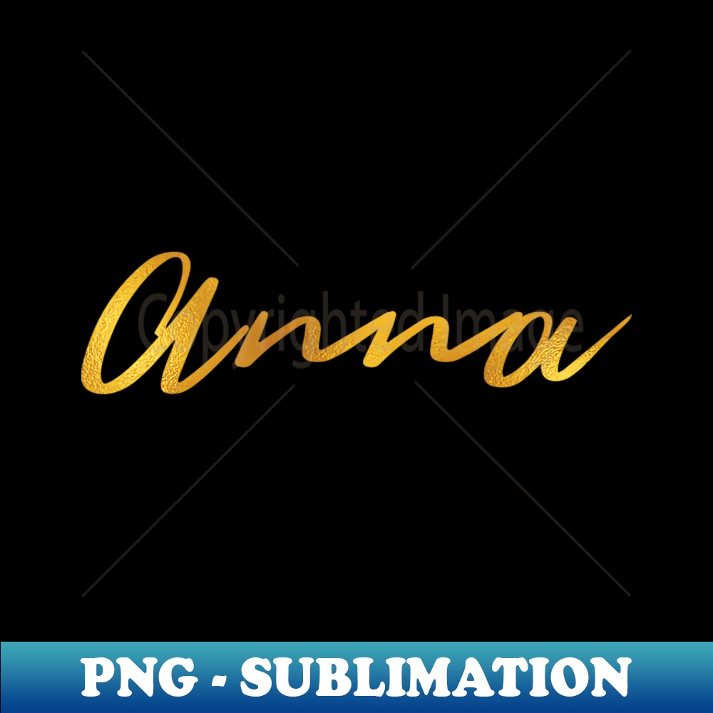 Anna Name Hand Lettering in Gold Letters - Trendy Sublimatio | Inspire ...