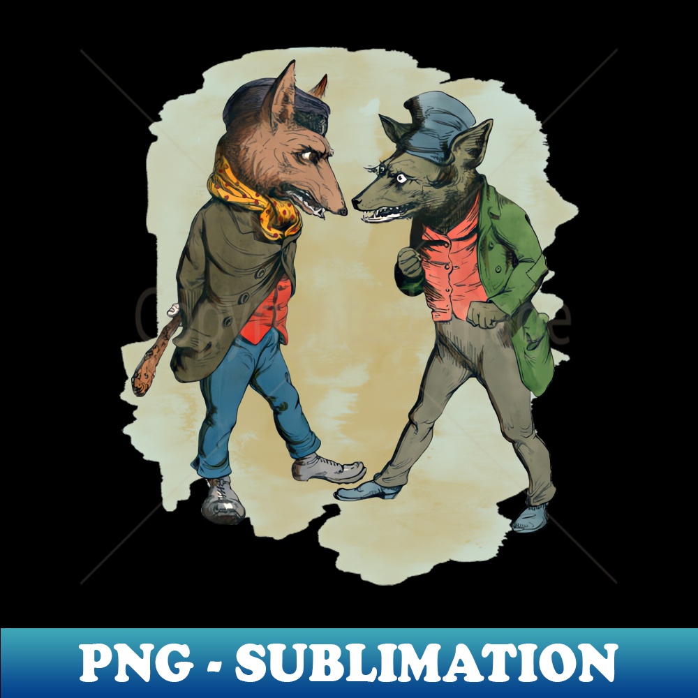 Two wolves - PNG Sublimation Digital Download - Revolutioniz | Inspire ...