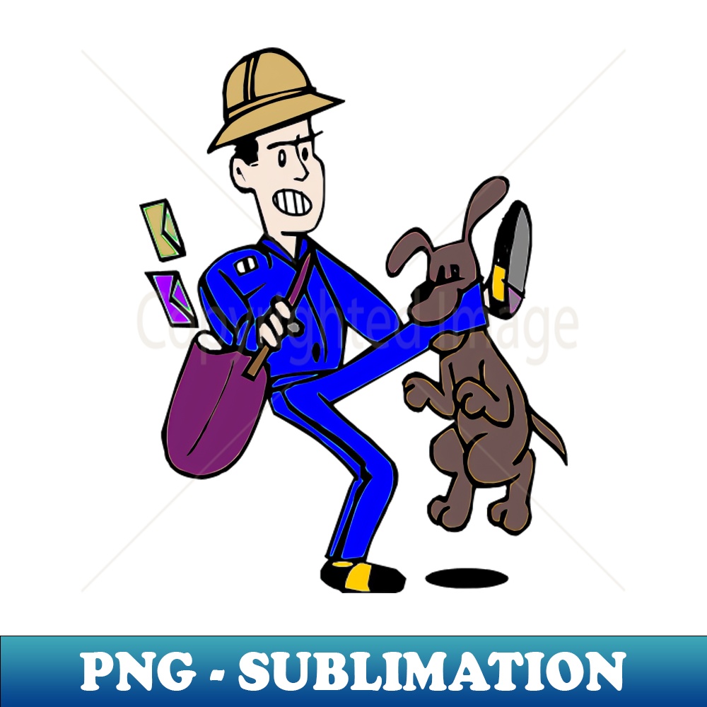 Postman bitten by Dog - Modern Sublimation PNG File - Fashio | Inspire ...