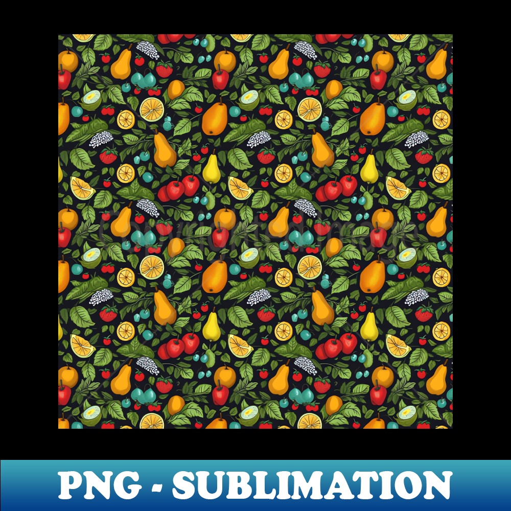 Fruits Seamless Pattern Colorful Cute Berry Garden Plant Har | Inspire ...