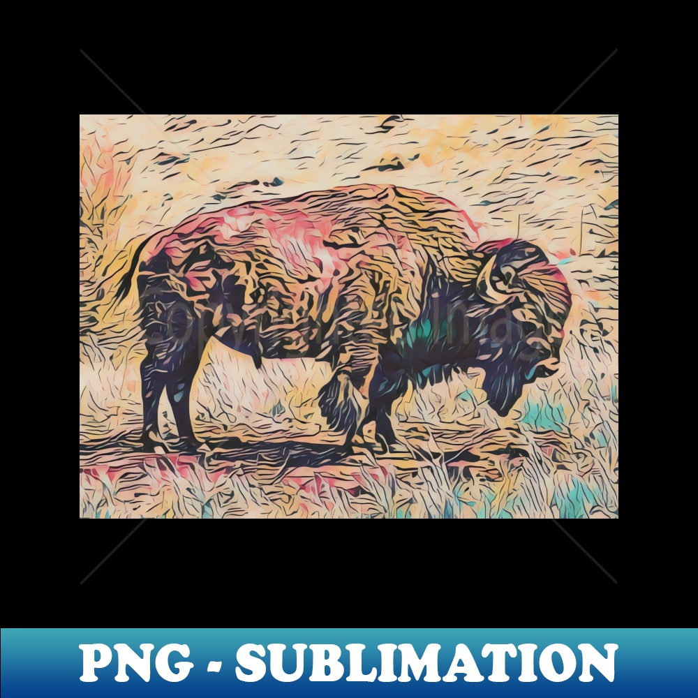 Buffalo II - Signature Sublimation PNG File - Bring Your Des | Inspire ...