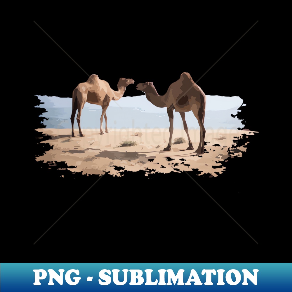 Geel Camel Kamel - Retro PNG Sublimation Digital Download - | Inspire Uplift
