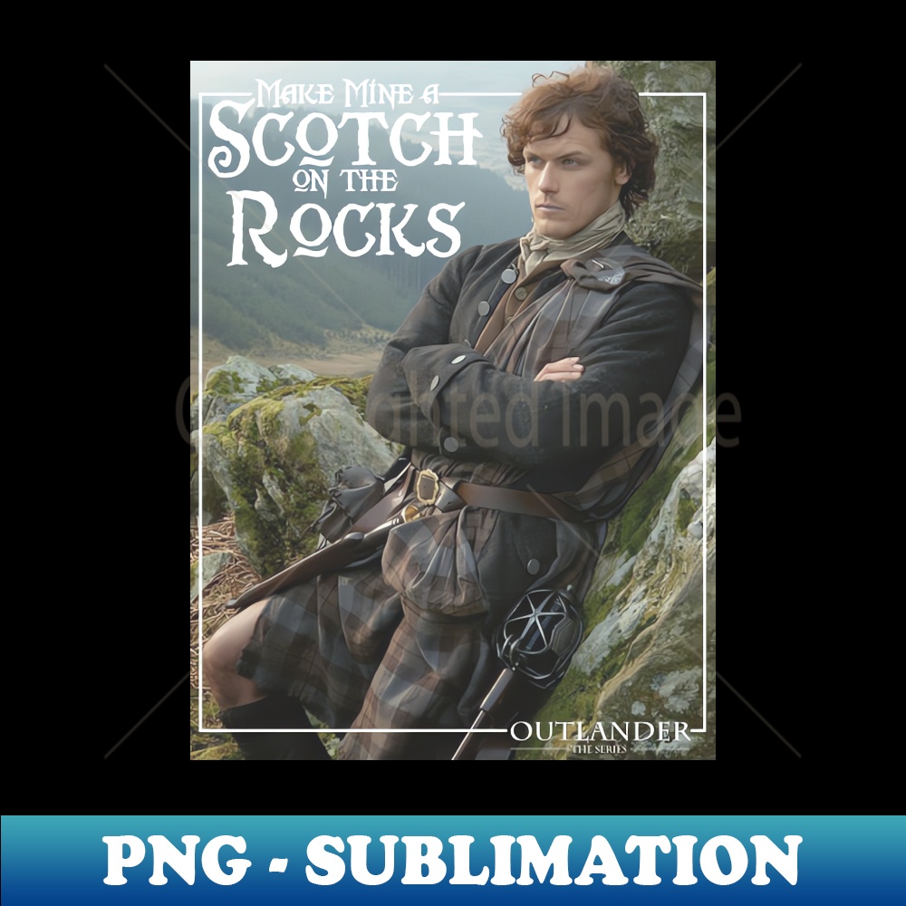 Outlander Scotch On The Rocks Adult - Premium PNG Sublimatio | Inspire ...