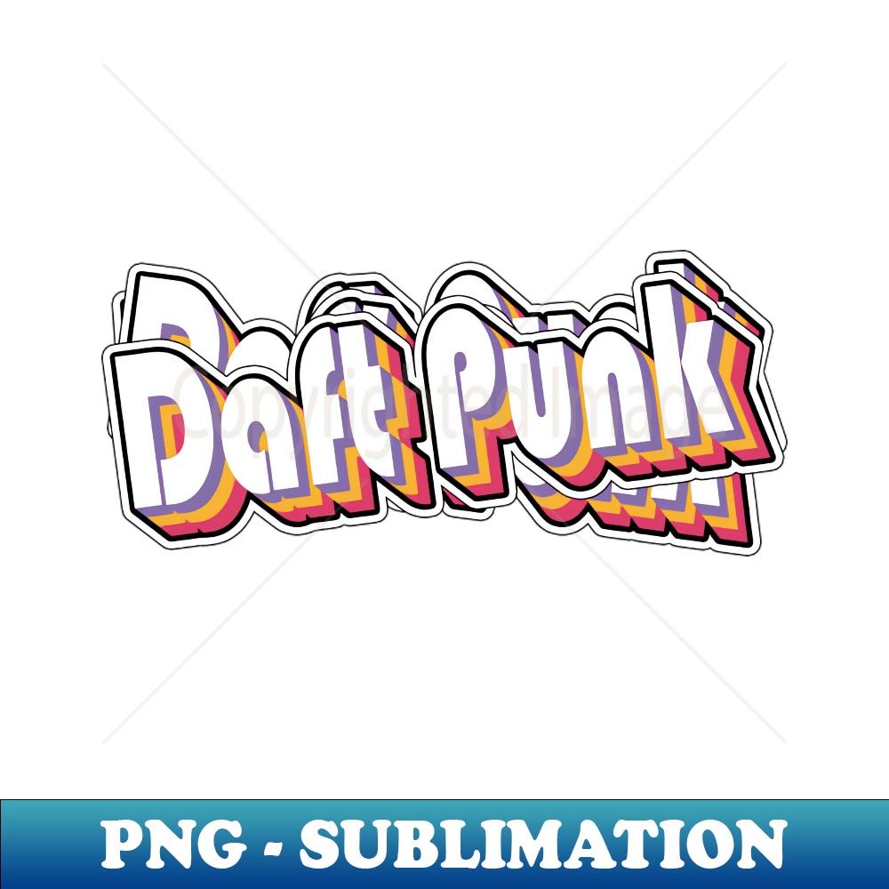 Sticker - Daft Punk - Digital Sublimation Download File - Re | Inspire ...