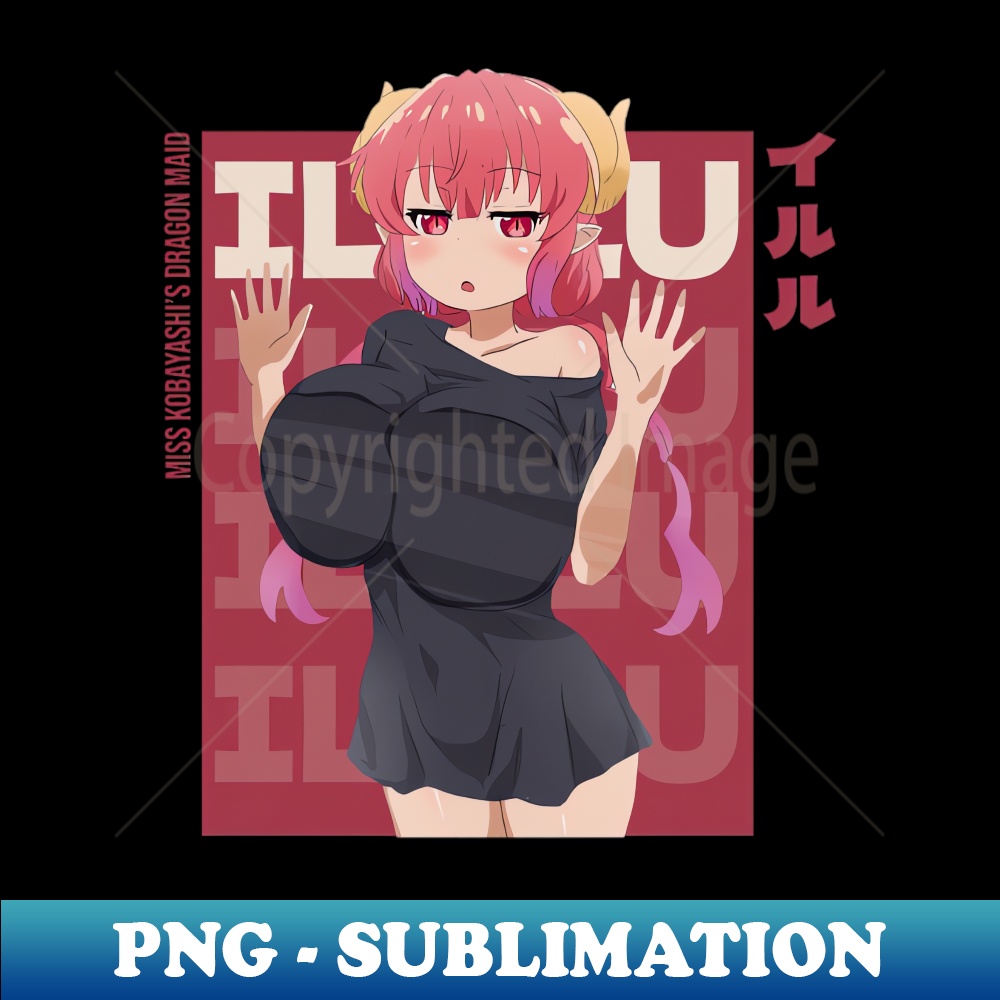 Ilulu Miss Kobayashis Dragon Maid - Premium PNG Sublimation | Inspire ...