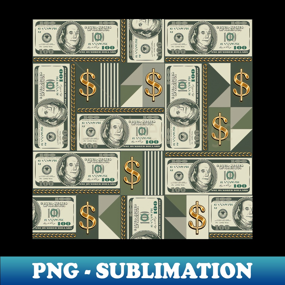 Dollar bills in geometric pattern - Exclusive Sublimation Di | Inspire ...