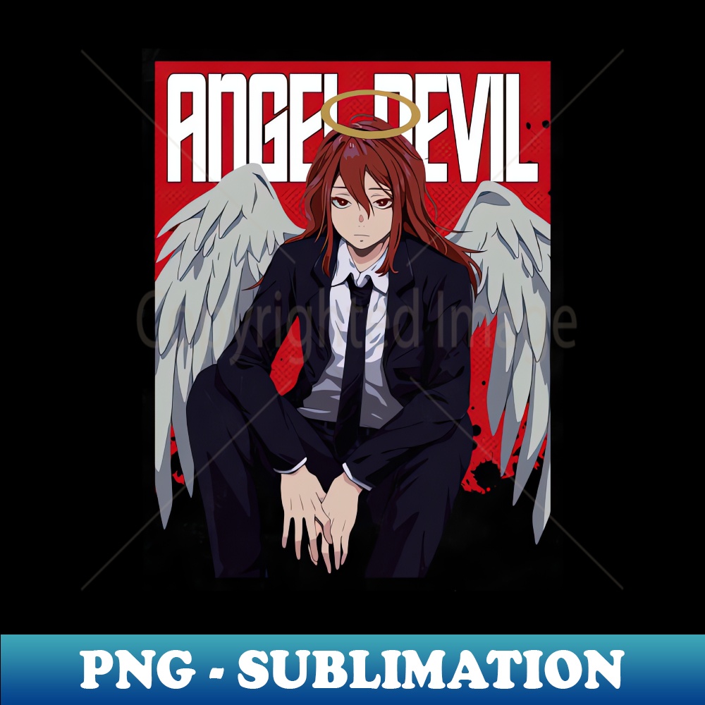 Angel Devil Red Comic - Instant PNG Sublimation Download - U | Inspire ...