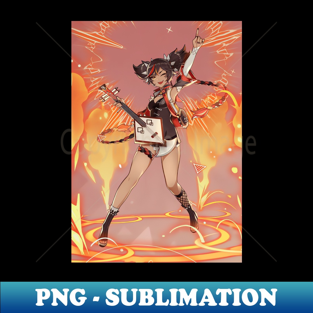 Xinyan Genshin Impact - Instant PNG Sublimation Download - C | Inspire ...
